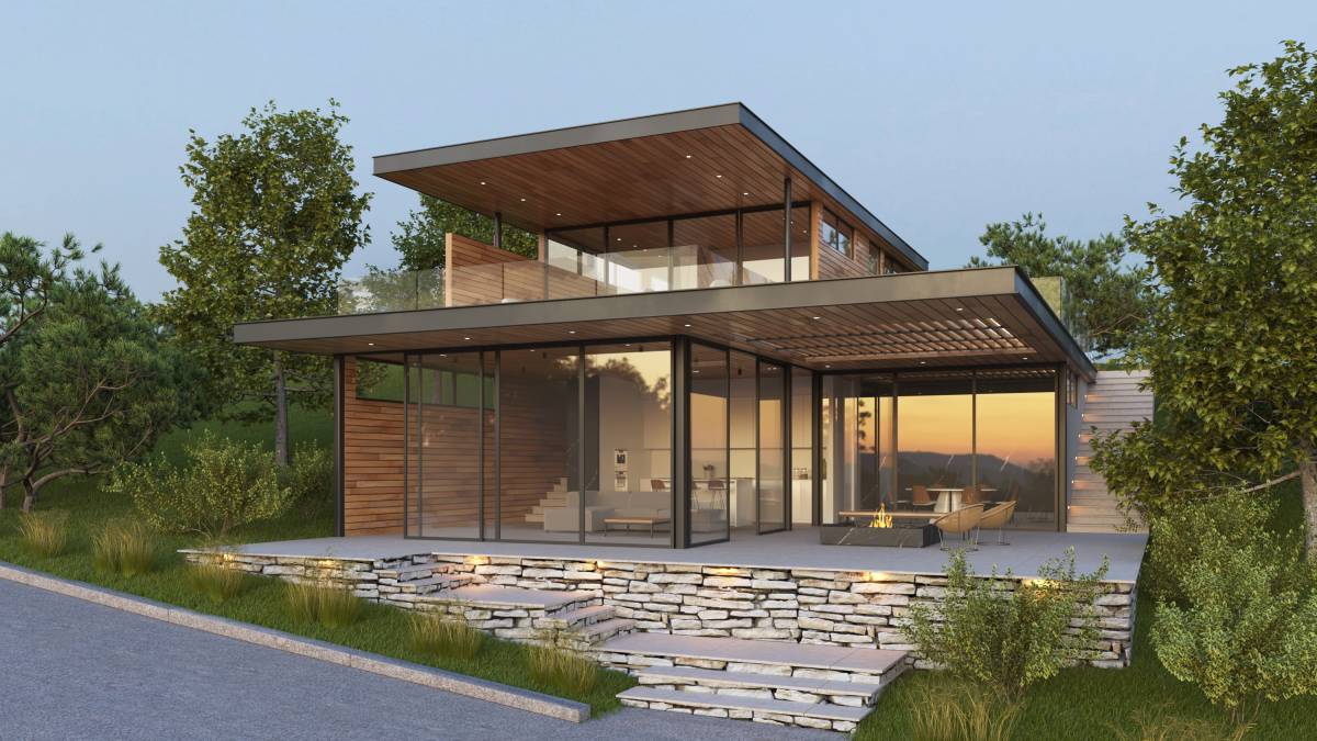 Design project for Modern Guest House Marin County California with ...