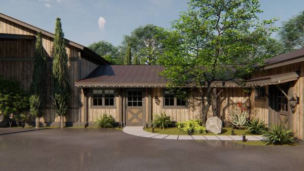 Design project for Hobby Farm/Horse Barn Front Facade & Landscaping ...