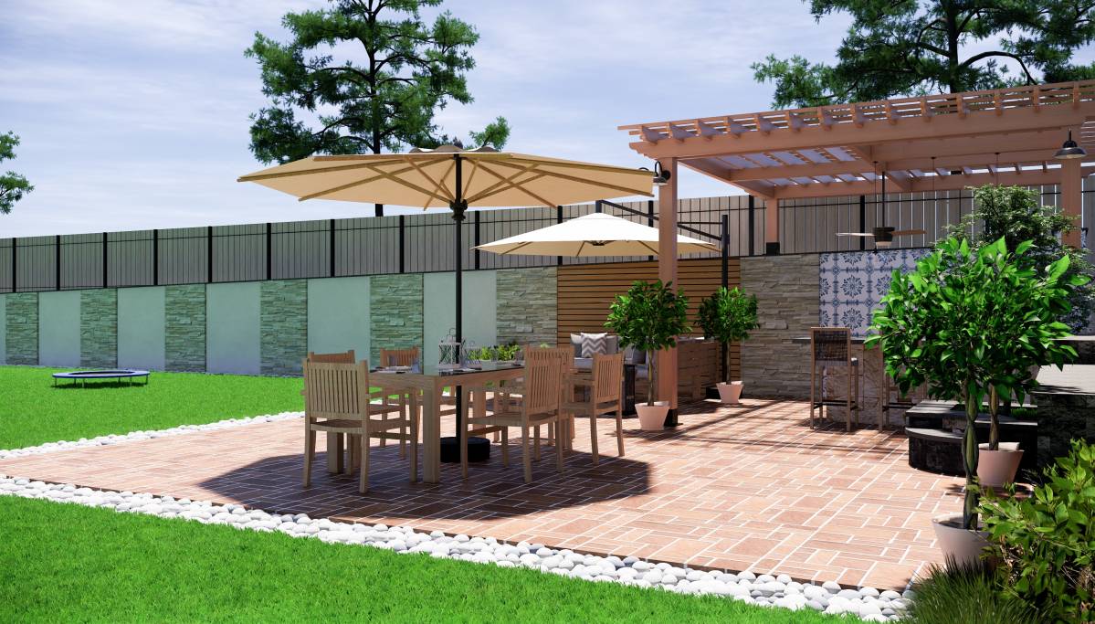 Design project for BackYard Wall Concept in United States | Arcbazar