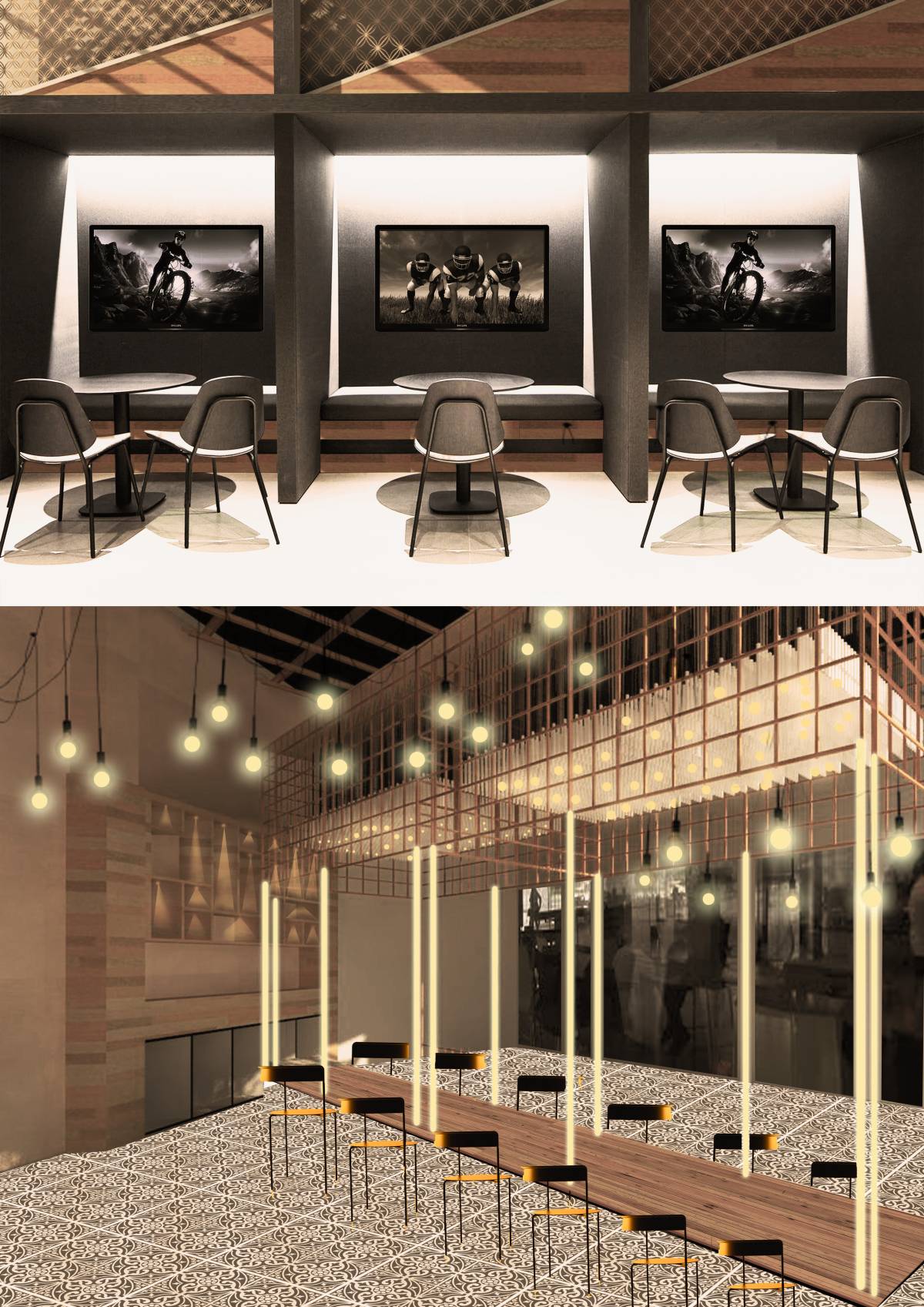 Design project for Interior design of restaurant zone in United States ...