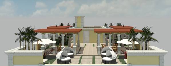 Design project for Urban Rooftop Terrace in Historic Neighborhood in ...