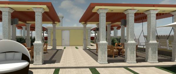Design project for Urban Rooftop Terrace in Historic Neighborhood in ...
