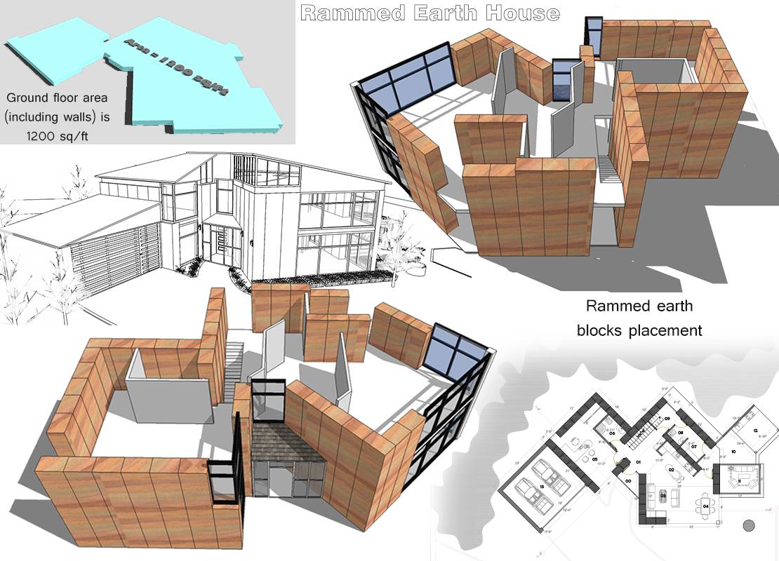 Design project for Rammed Earth House Adventure in Canada | Arcbazar