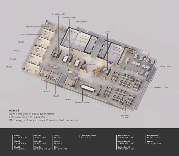 Design project for Design 10,000 sq feet Office in Miami in United ...