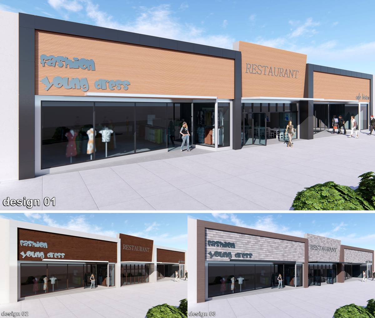 Design project for Retail Storefront Facade in United States | Arcbazar