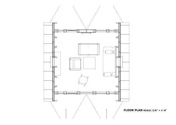 Design project for An A-frame Camp Cabin in United States | Arcbazar