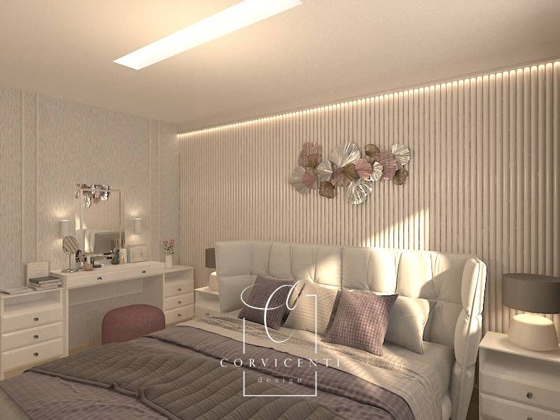 Design project for Furniture and decoration of the bedroom in Romania ...