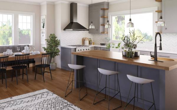 Design project for Open concept first floor and kitchen for 1905 ...