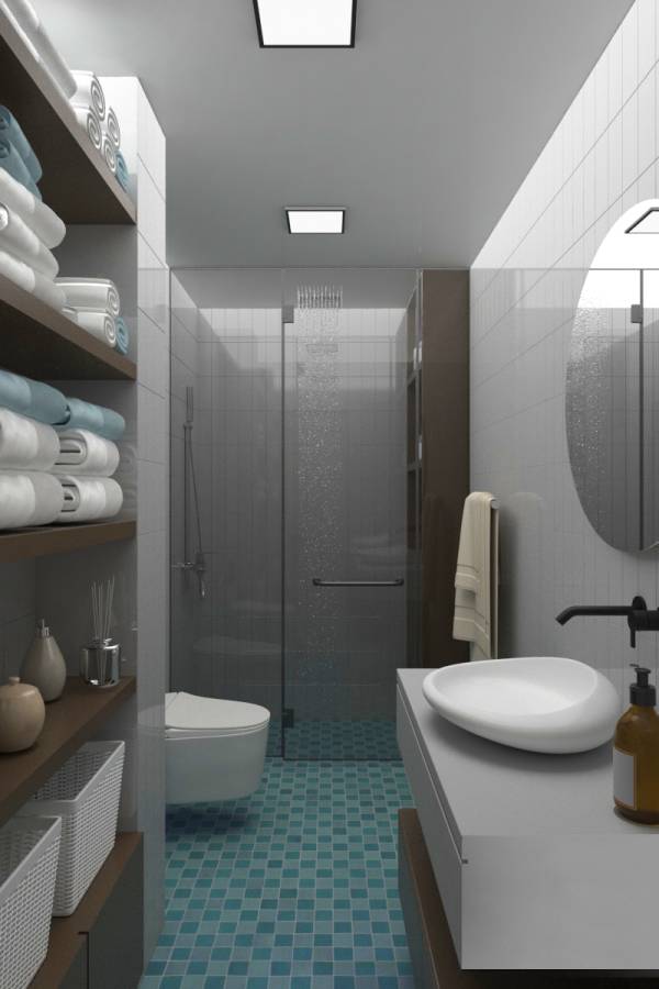 Design project for Philadelphia Row House Second Floor Full bath in ...