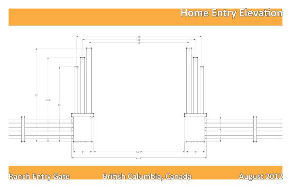 Design project for Ranch Entry Gate in Canada | Arcbazar