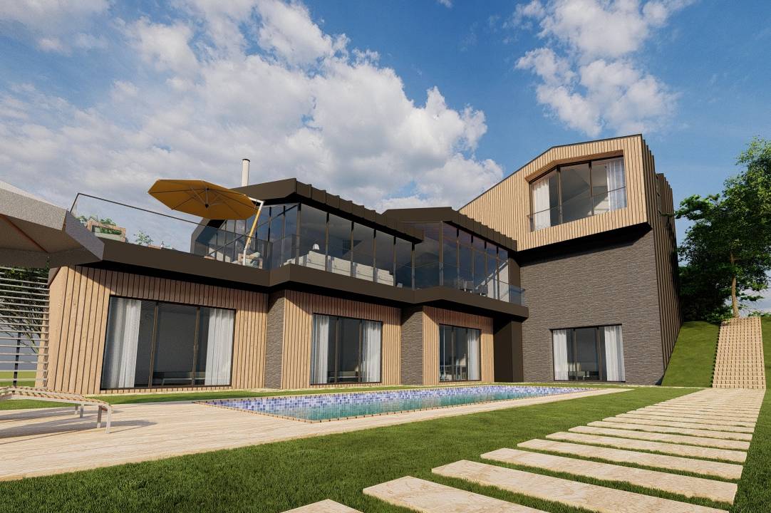 Design project for Warm-modern home adjacet to woods in United States ...