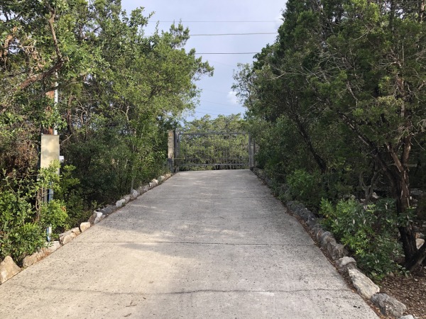 Design project for Texas native cactus and Limestone fence in United ...