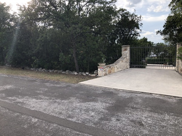 Design project for Texas native cactus and Limestone fence in United ...