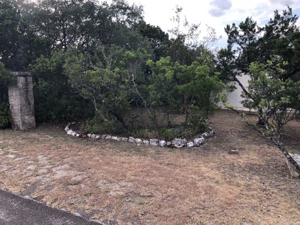 Design project for Texas native cactus and Limestone fence in United ...