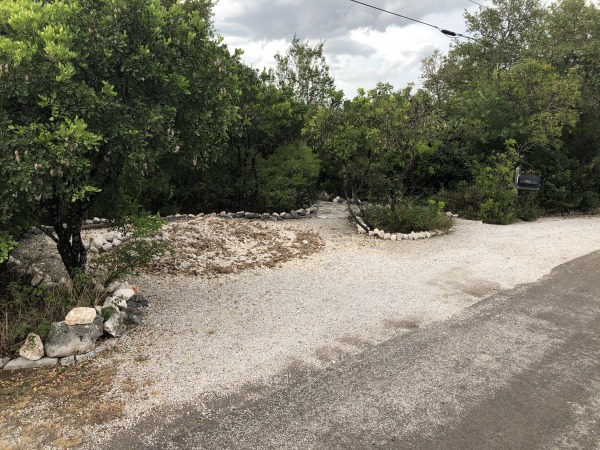 Design project for Texas native cactus and Limestone fence in United ...