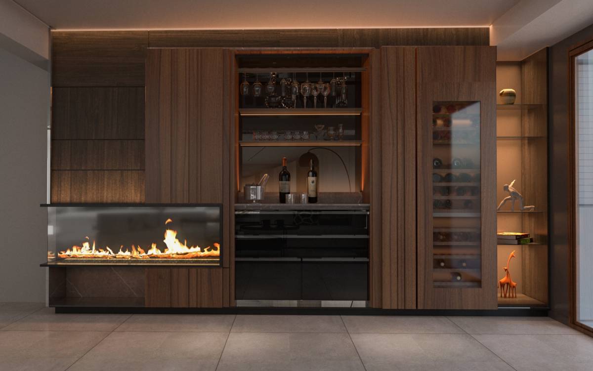 Design project for • Bar design with possible fireplace in Singapore ...