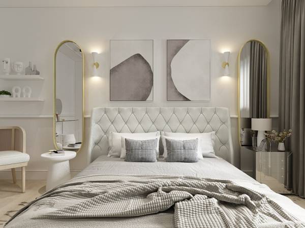 Design project for Furniture and decoration of the bedroom in Romania ...
