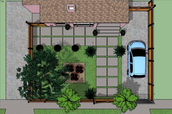 Design project for Front Yard and driveway in United States | Arcbazar