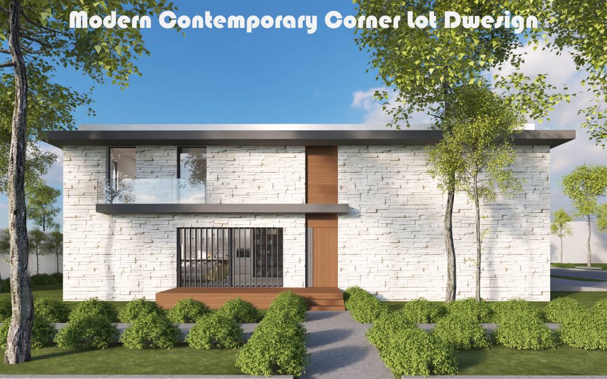 Design project for Modern Contemporary Corner Lot Design on a 50 ...