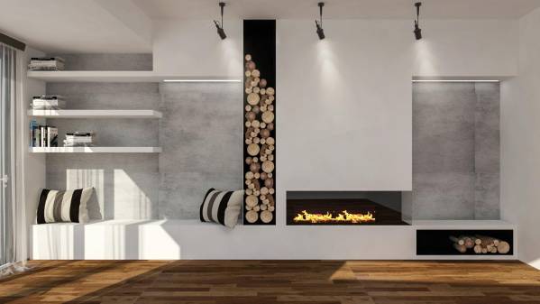 Design project for Modern & simple chimney wall in Austria | Arcbazar