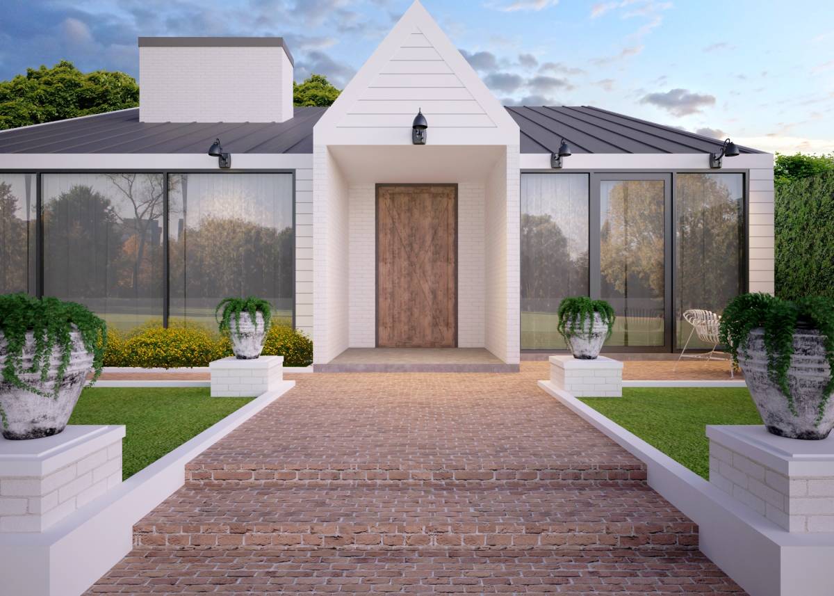 Design project for Modernize Front Exterior of Laguna Beach Ranch-Style ...