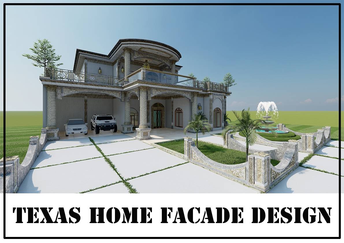 Design project for Texas home facade design in United States | Arcbazar