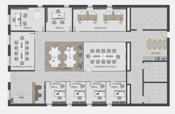Design project for New Floorplan for Law Office in United States | Arcbazar