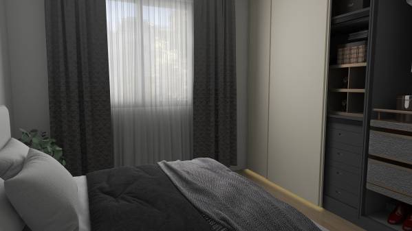 Design project for Furniture and decoration of the bedroom in Romania ...