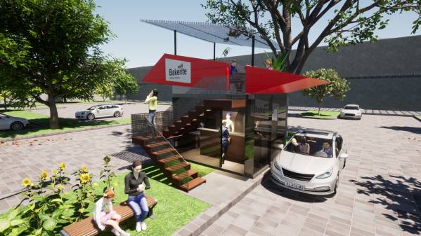 Design project for Drive throw coffee shop in Saudi Arabia | Arcbazar