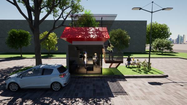 Design project for Drive throw coffee shop in Saudi Arabia | Arcbazar
