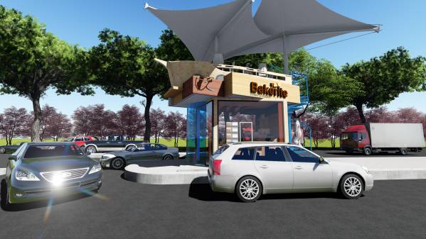 Design project for Drive throw coffee shop in Saudi Arabia | Arcbazar