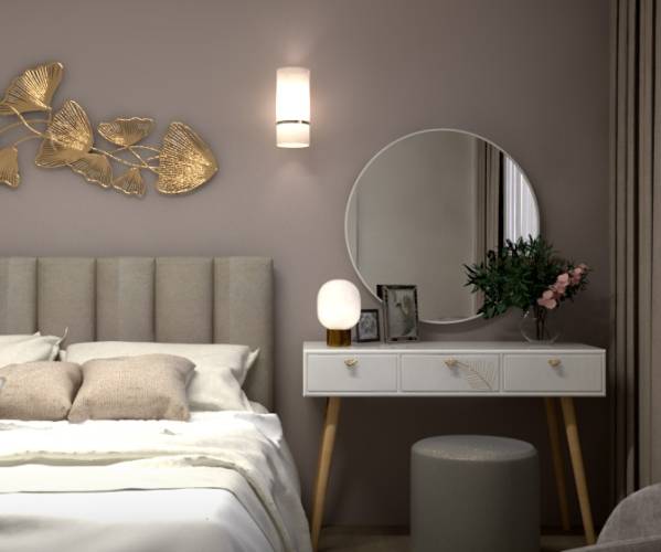 Design project for Furniture and decoration of the bedroom in Romania ...