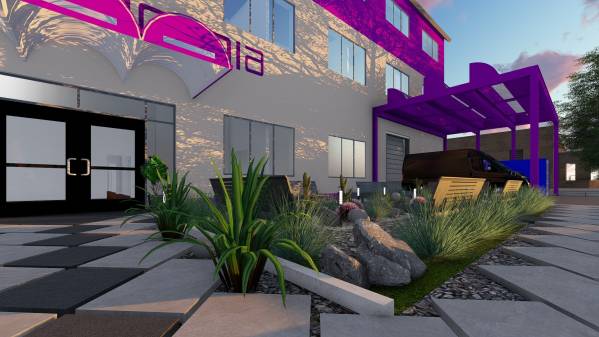 Design project for Design the entrance garden area of a large business ...