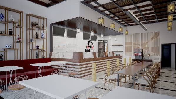 Design project for Fast Casual Restaurant Architectural, Interior ...