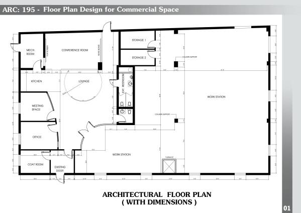 Design project for Floor Plan Design for Commercial Space in United ...
