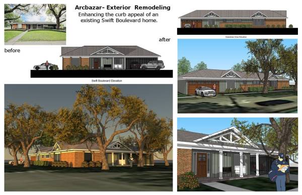 Fachada Diseñado porJeff Ribnik Architect - 1950s Rambler/Ranch Facade Remodel for Curb Appeal ...