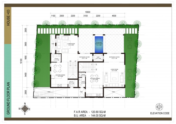 Design project for Residential Project (2d floor plans and rendered ...