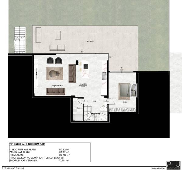 Design project for Design 4 housing types for gated community in Turkey ...