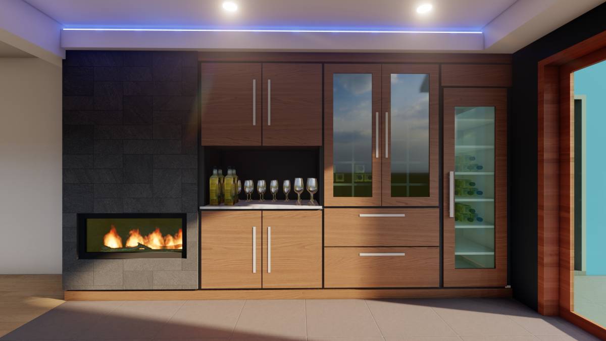 Design project for • Bar design with possible fireplace in Singapore ...