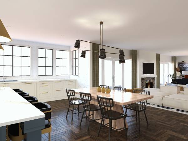 Design project for Kitchen & Family Room Design in United States | Arcbazar