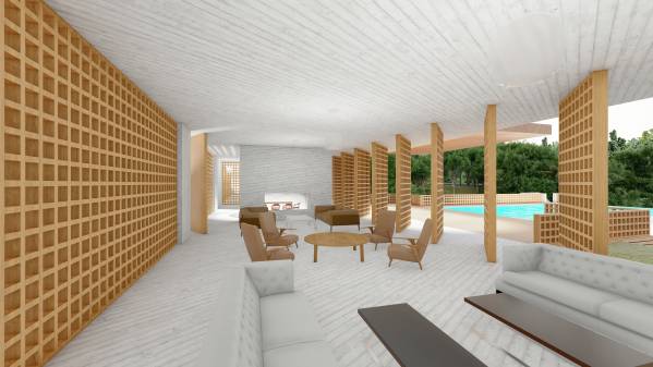 Design project for Brutal Minimalist Tropical Jungle Retreat in ...
