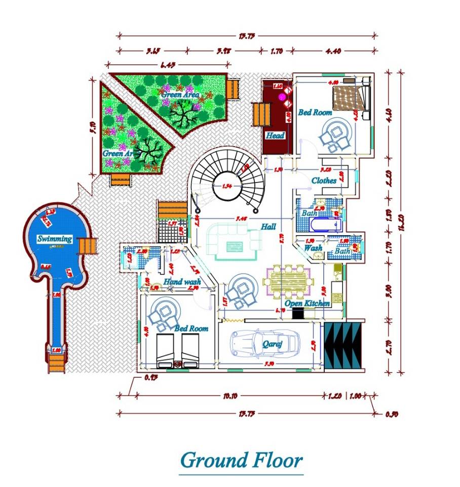 Design project for Modern Contemporary Corner Lot Design on a 50 ...