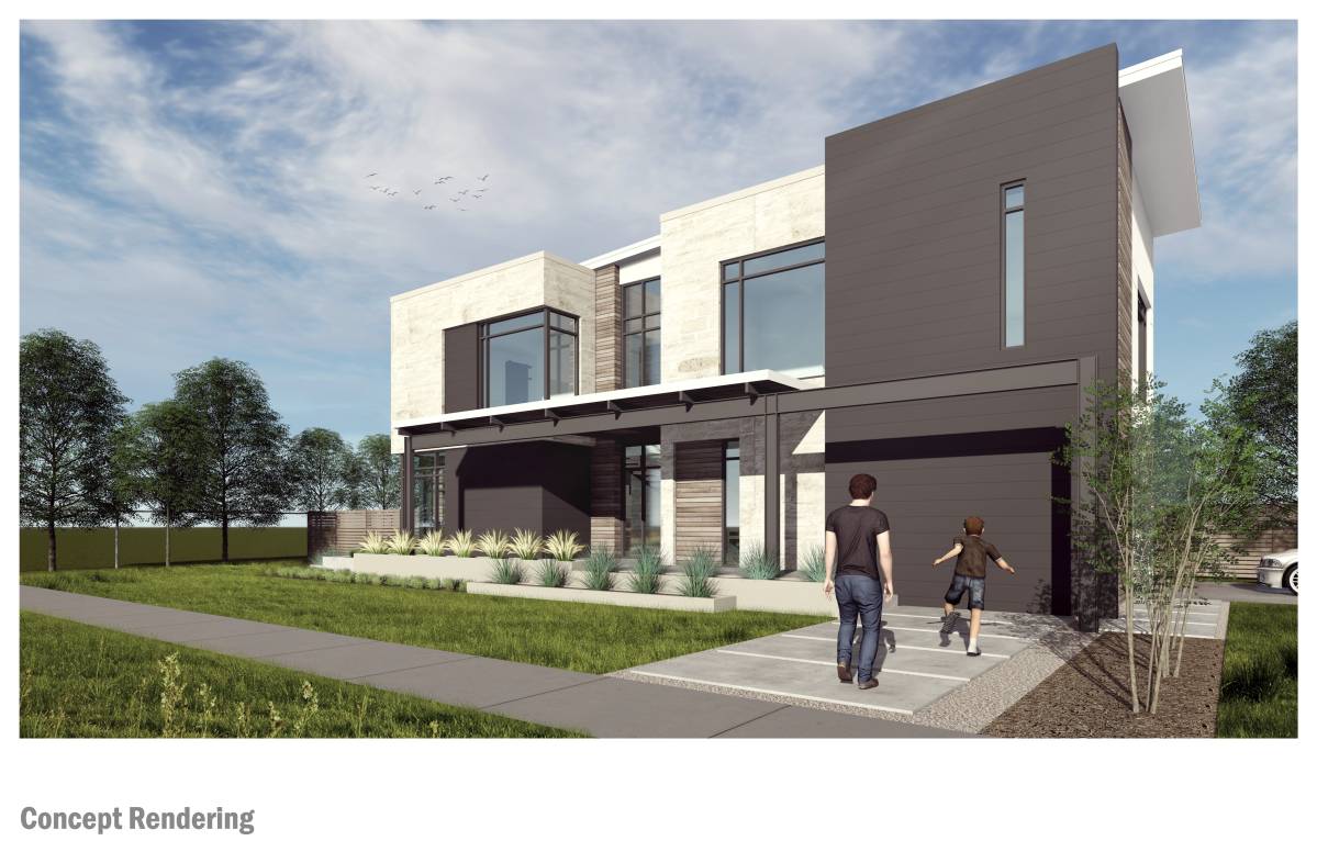 Design project for Modern Contemporary Corner Lot Design on a 50 ...