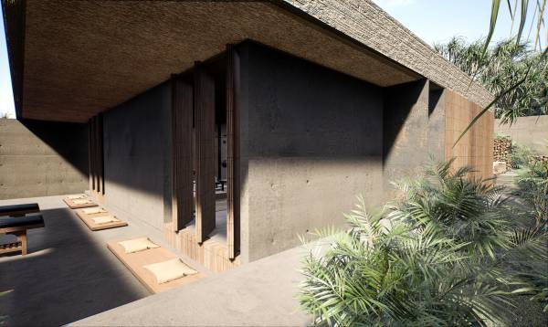 Design project for Brutal Minimalist Tropical Jungle Retreat in ...