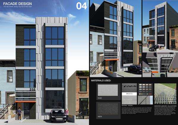Design project for Façade Design For a Modern 4 Unit Building in United ...