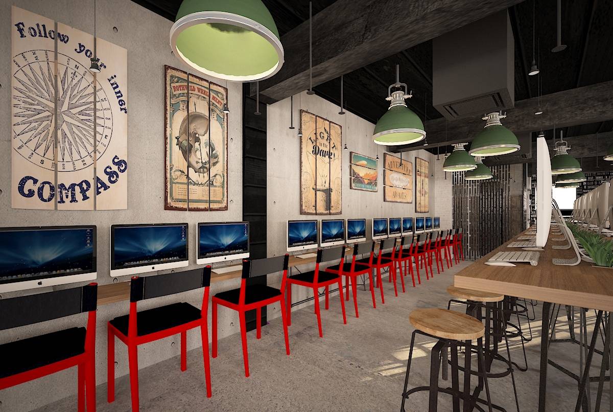 Design project for Internet Cafe Interior Design in Papua New Guinea ...