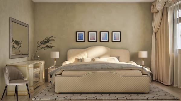 Design project for Furniture and decoration of the bedroom in Romania ...