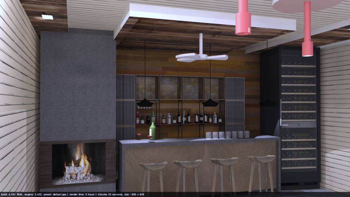 Design project for • Bar design with possible fireplace in Singapore ...
