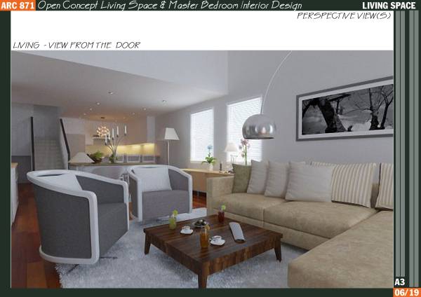 Design project for Open Concept Living Space & Master Bedroom Interior ...