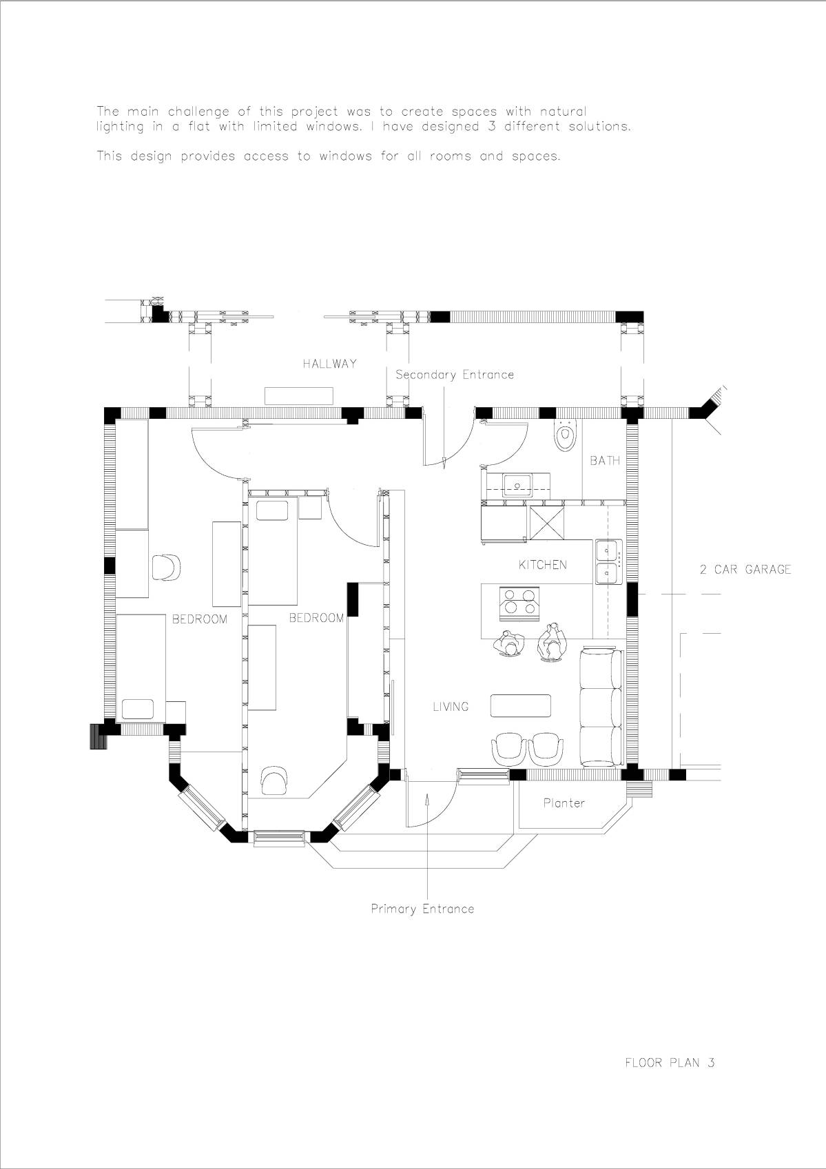 Design project for Redesign Apartment Layout in Bahamas | Arcbazar